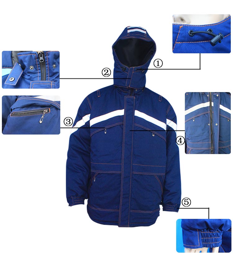 Thicken flame-retardant workers' overalls in winter to resist wind and ...